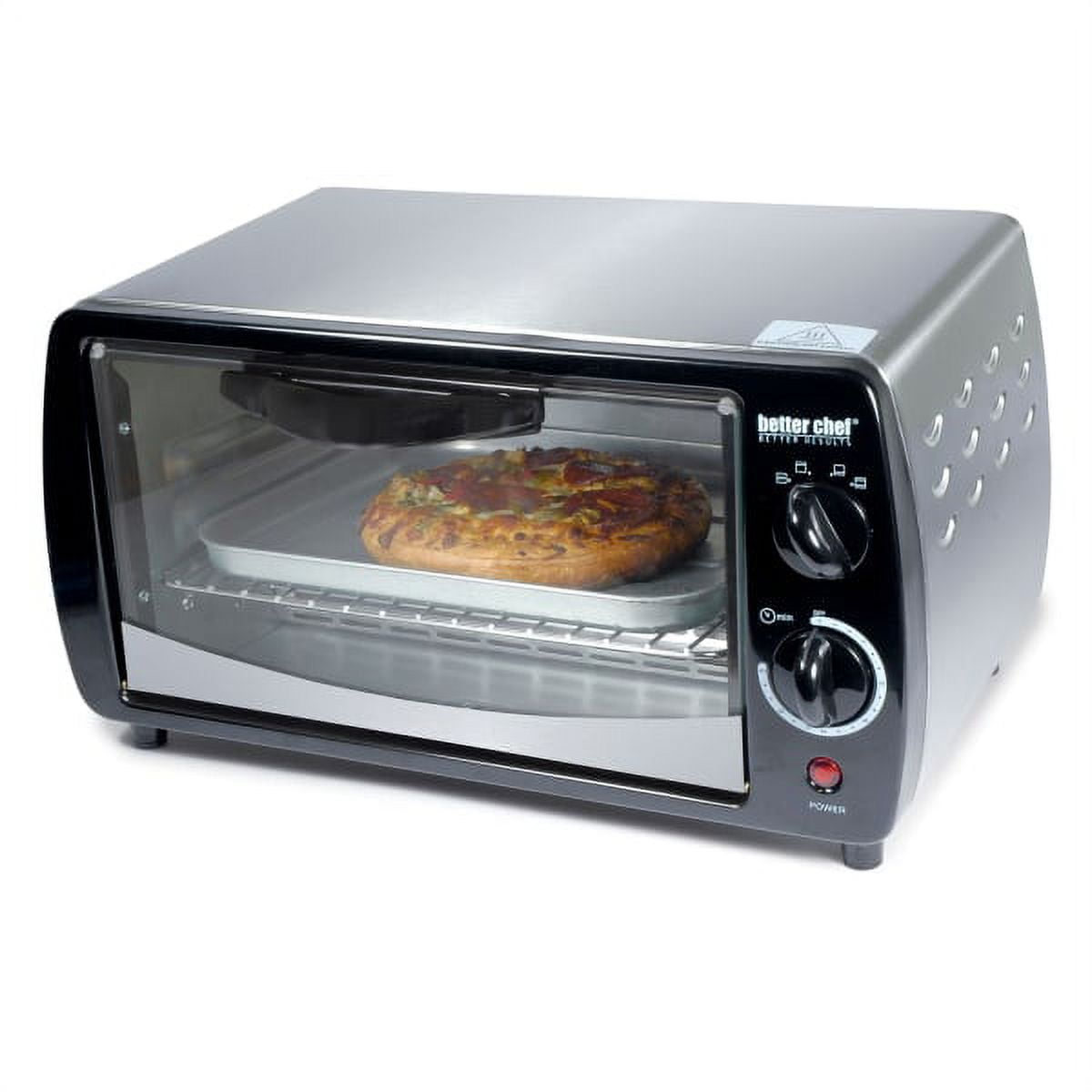 Better Chef Large Capacity 9-liter Toaster Oven- Silver - Walmart.com
