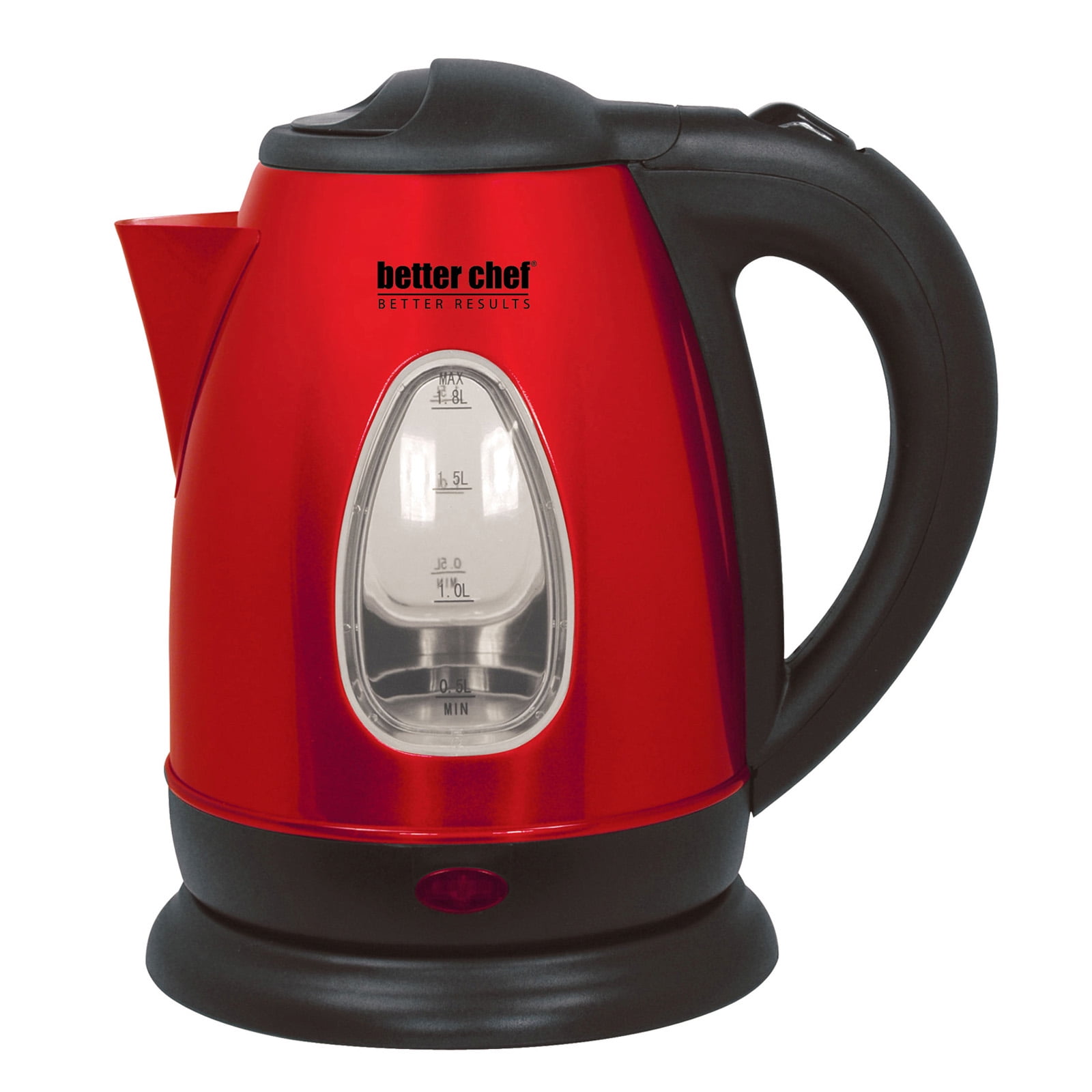 Better Chef Stainless Cordless Electric Kettle- Red - Walmart.com