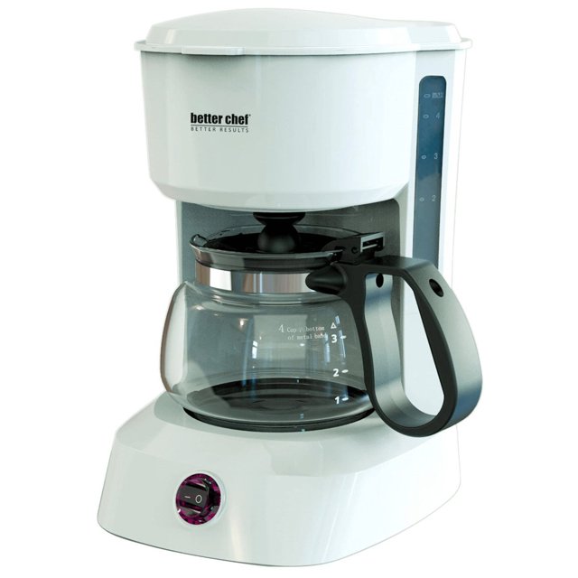 Better Chef Modern Kitchen Appliances: 4 Cup Compact Coffee Maker in ...