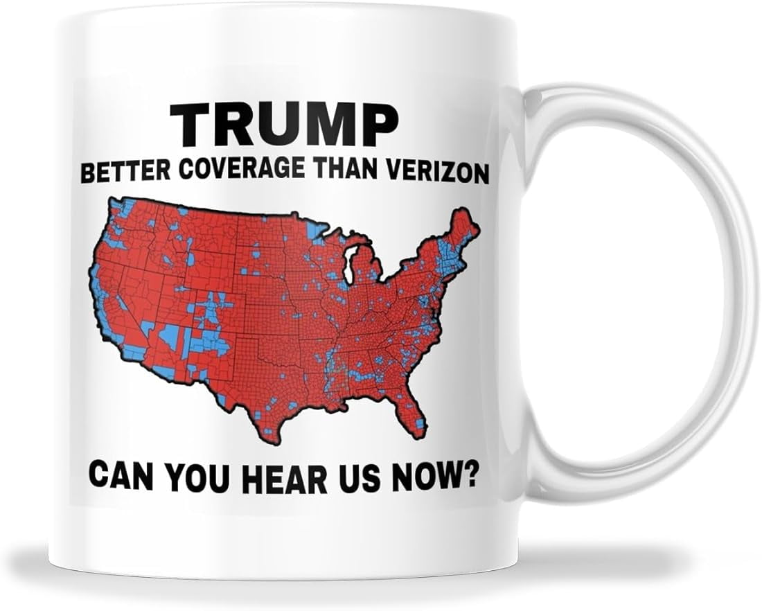 Better Coverage Than Verizon Trump Mug - Trump Merch 2024 Maga Gift For ...
