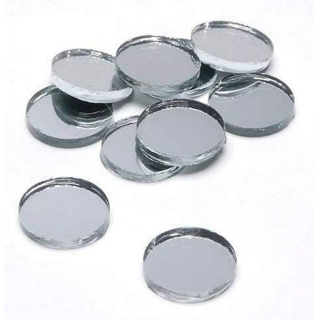 Better Crafts 1 inch, Pack of 100 Small Mirrors for Crafts, Round ...