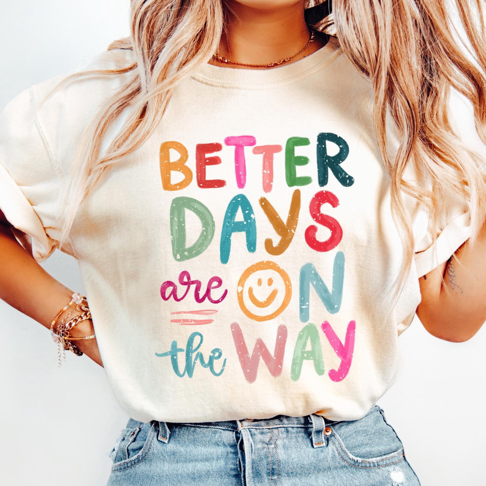 Better Days Are On The Way Shirt Retro Boho Hippie TShirt Motivational ...