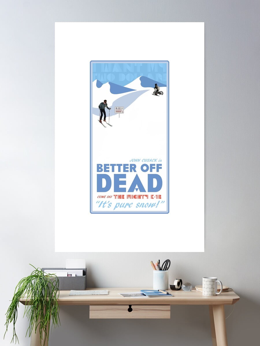 Better Off Dead Vintage Ski Poster Spoof - 80S Cult Classic Movie ...