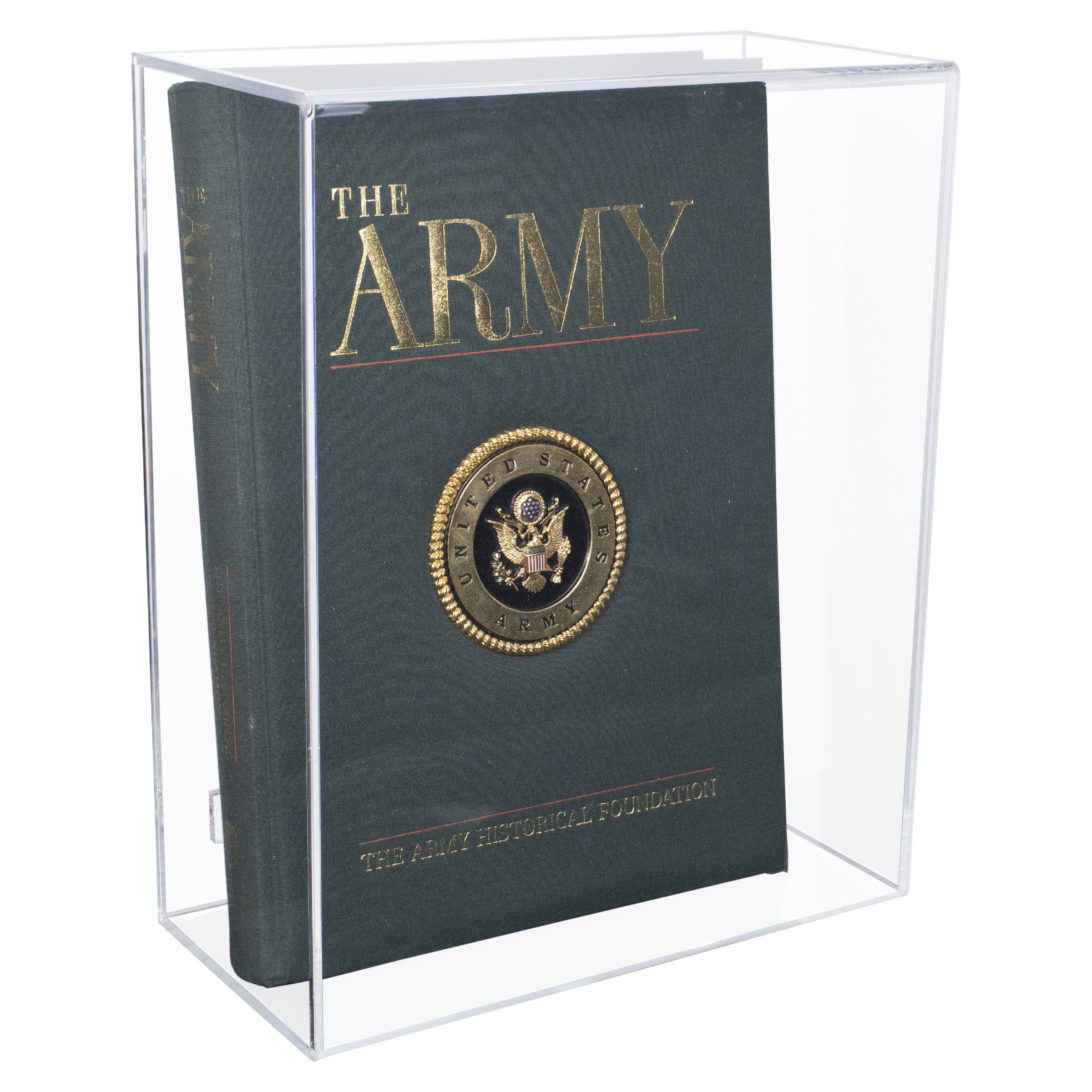 Better Display Cases Acrylic Book Case with Clear Back Table Top (A120 ...
