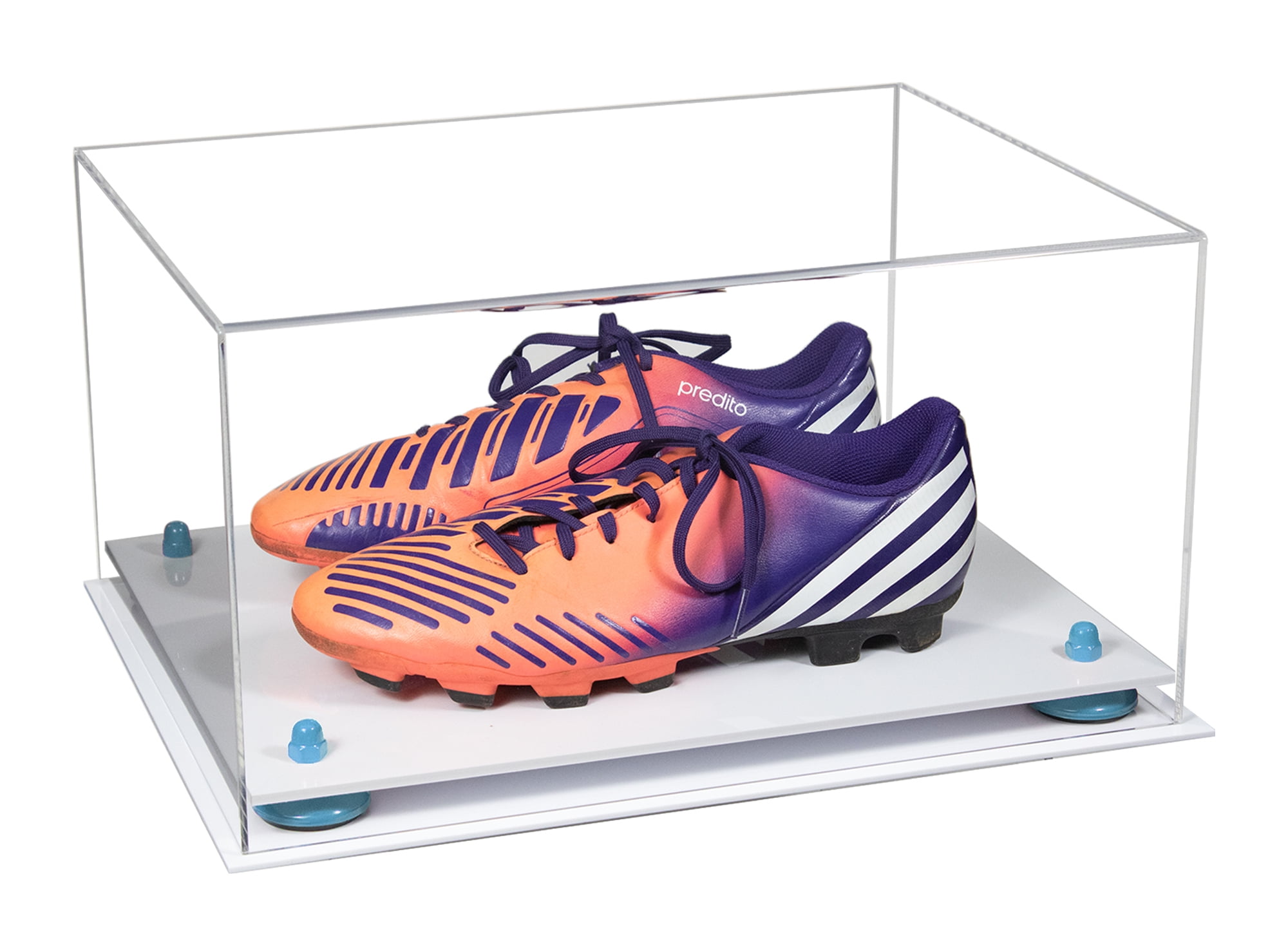 Better Display Cases Clear Acrylic Shoe Pair Display Case for Soccer ...