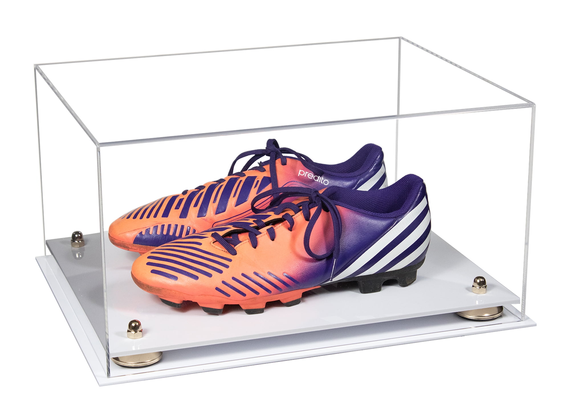 Better Display Cases Clear Acrylic Shoe Pair Display Case for Soccer ...