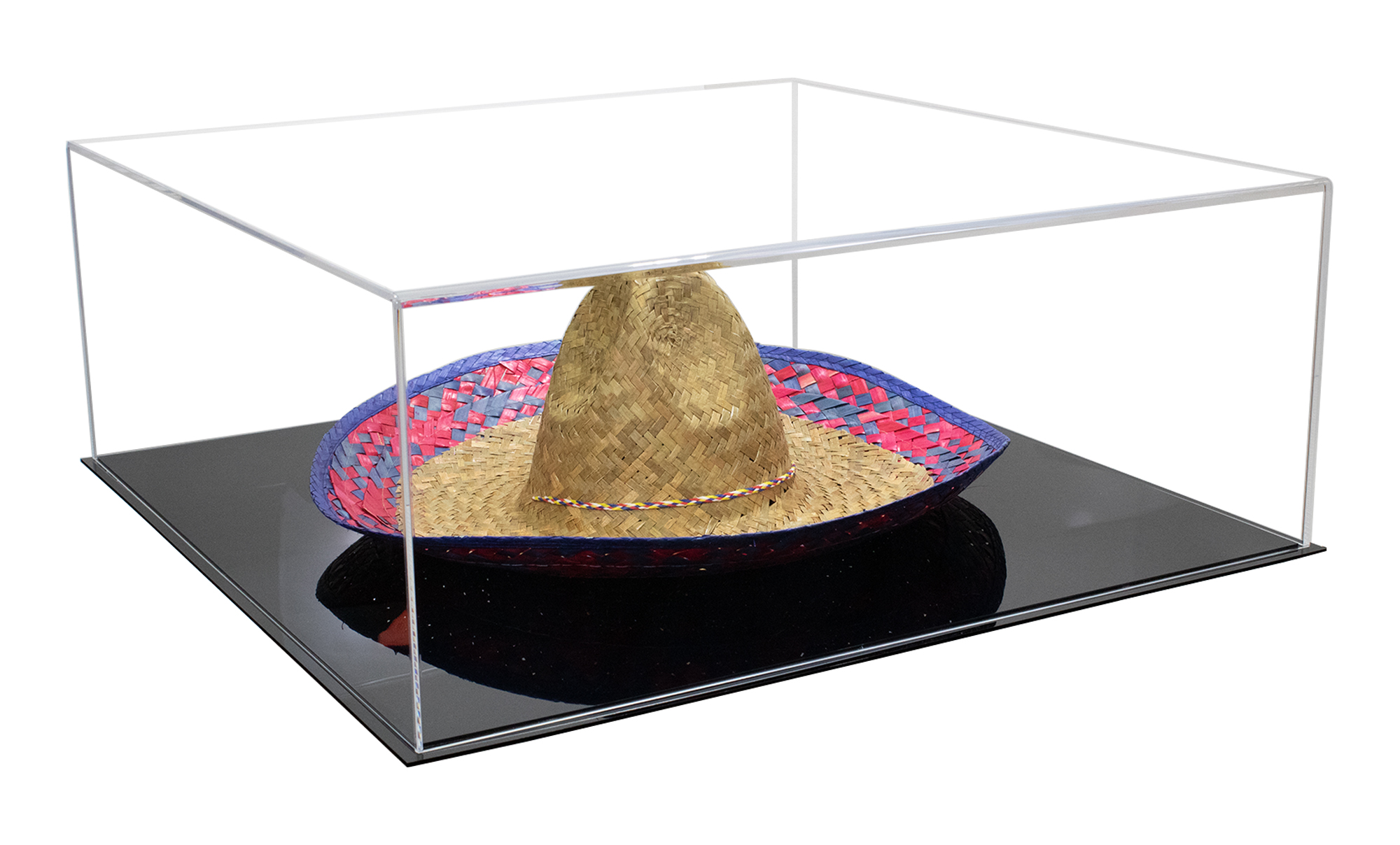 Better Display Cases Clear Acrylic Sombrero or Large Hat Display Case ...