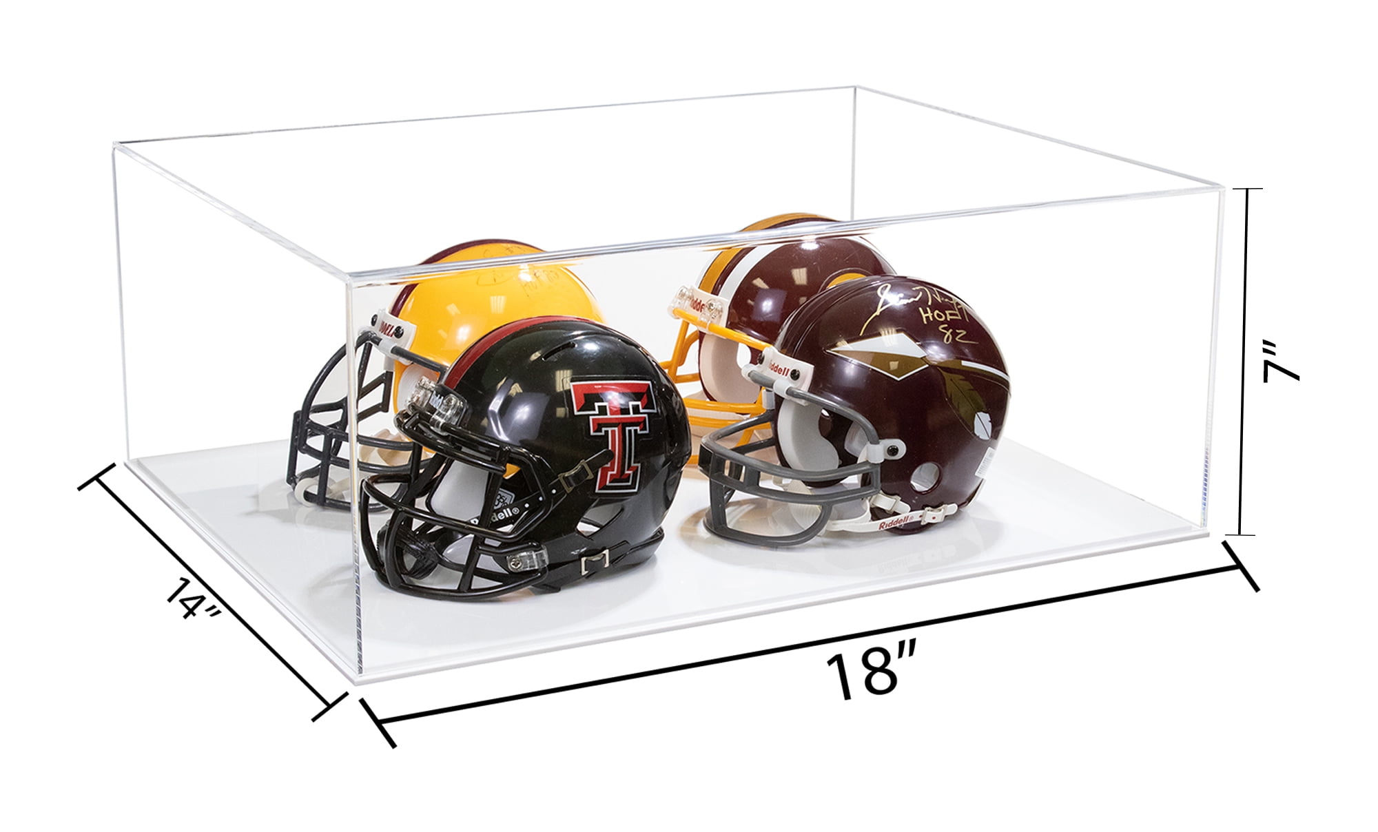 Better Display Cases Versatile Clear Acrylic Display Case with Clear ...