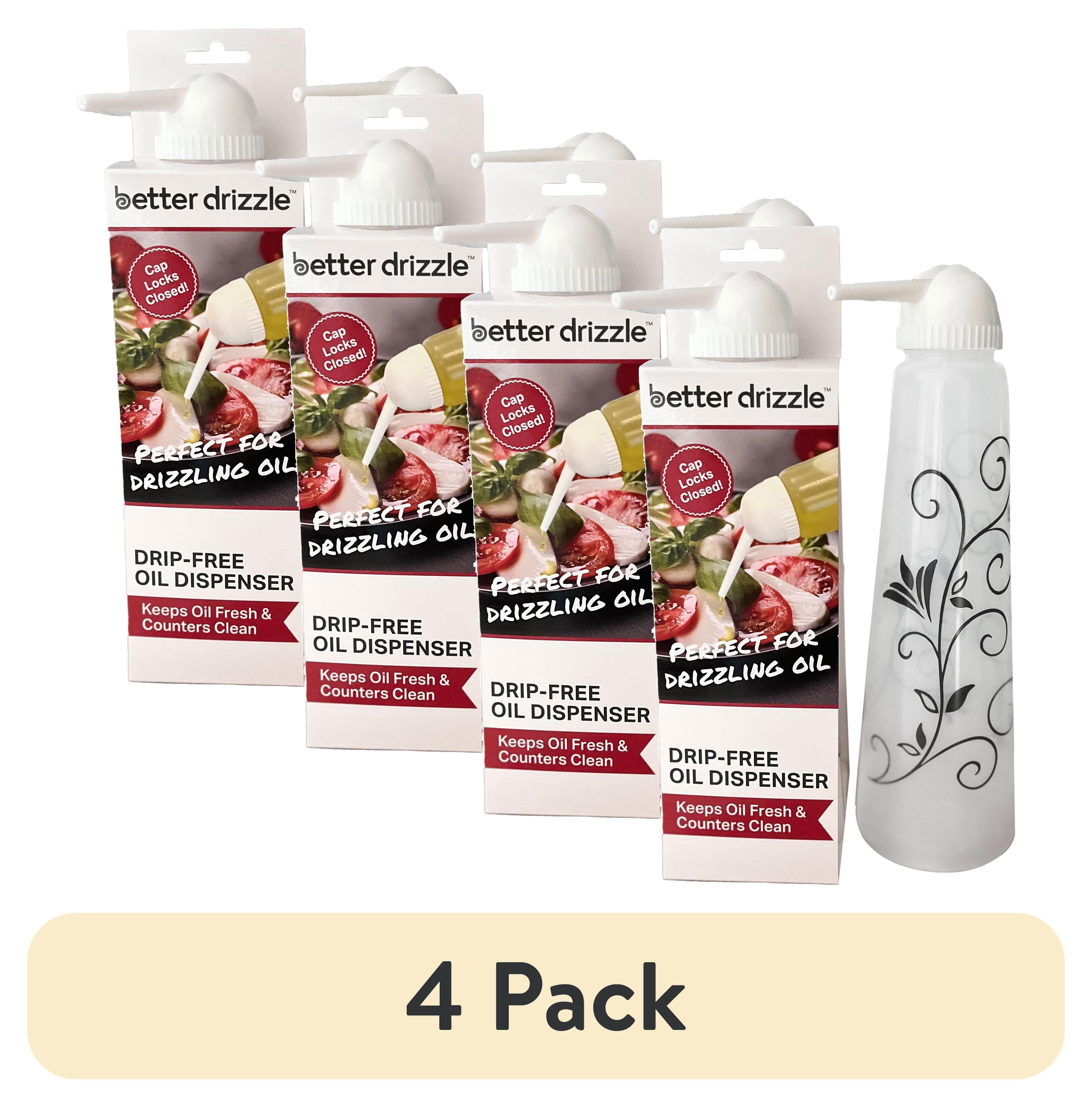 (4 pack) Better Drizzle 12 oz Shatterproof Drip Free Design Oil and ...