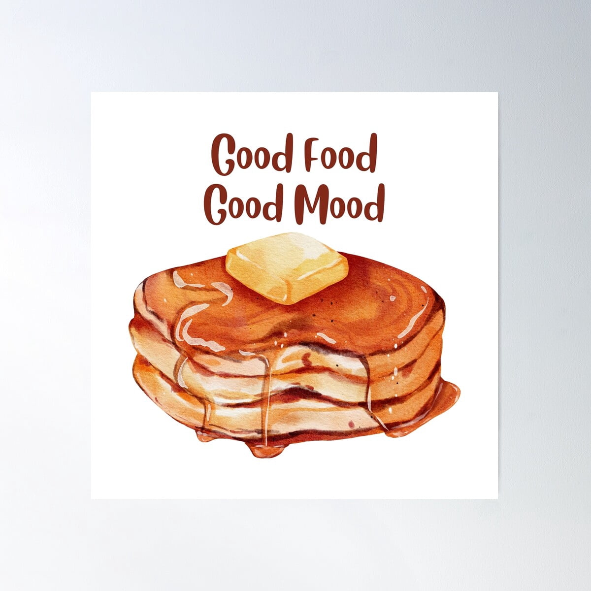 Better Food Better Mood - Foodie Quote Poster Wall Art, Modern Wall ...