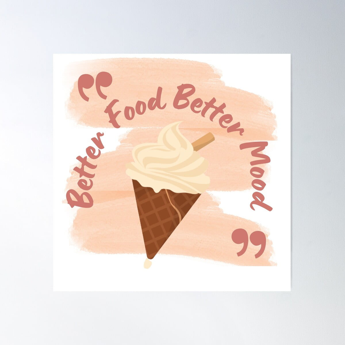 Better Food Better Mood Ice Cream Cone | Better Food Better Mood Design ...
