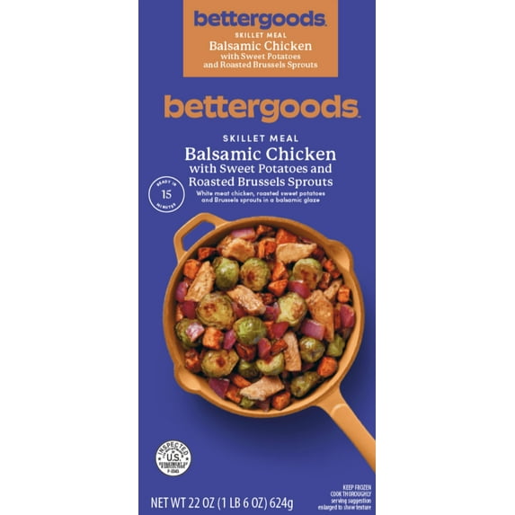 bettergoods Balsamic Chicken with Roasted Brussel Sprouts and Sweet ...