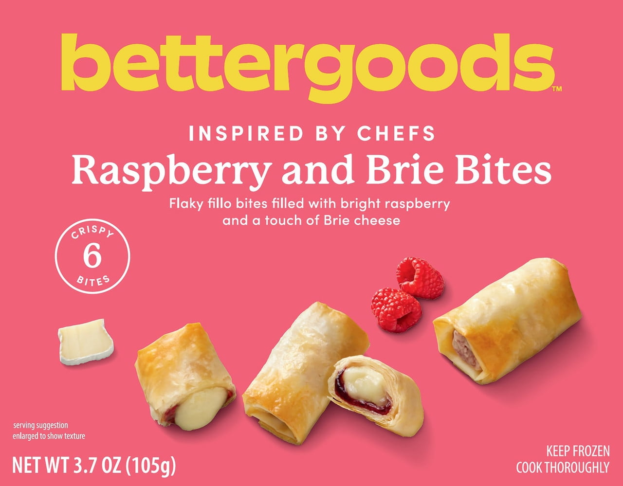 Better Goods Raspberry and Brie Bites, 6ct - 3.7 Ounces, Frozen ...