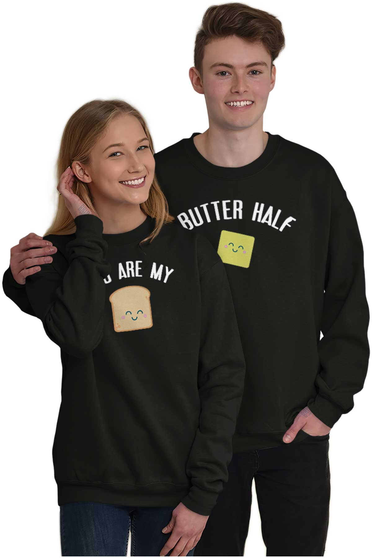 Better Half Cute Couples Matching Unisex Plus Size Sweatshirt Brisco ...