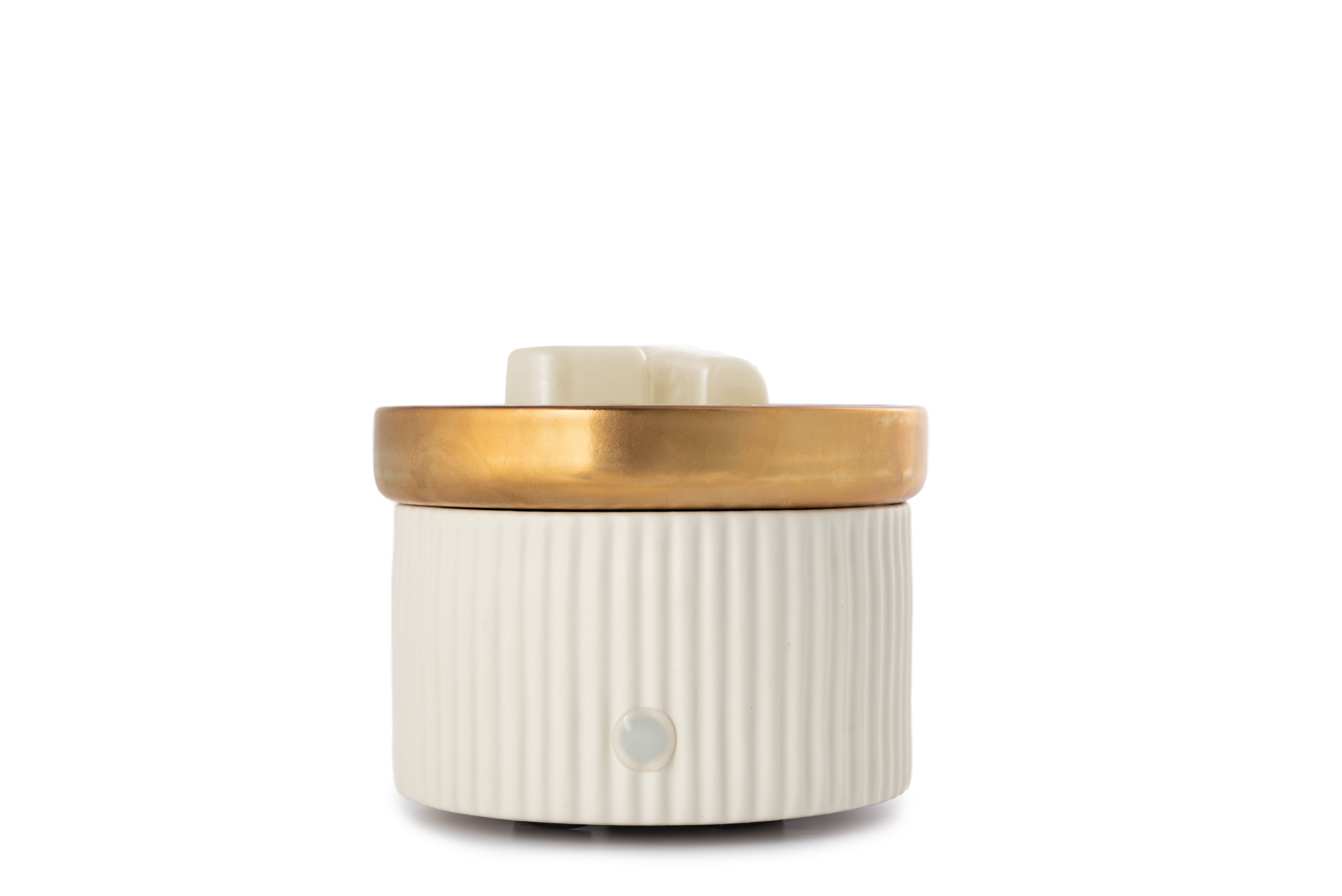 Better Homes & Gardens 2-in-1 Fragrance Ceramic Warmer White Ribbed ...