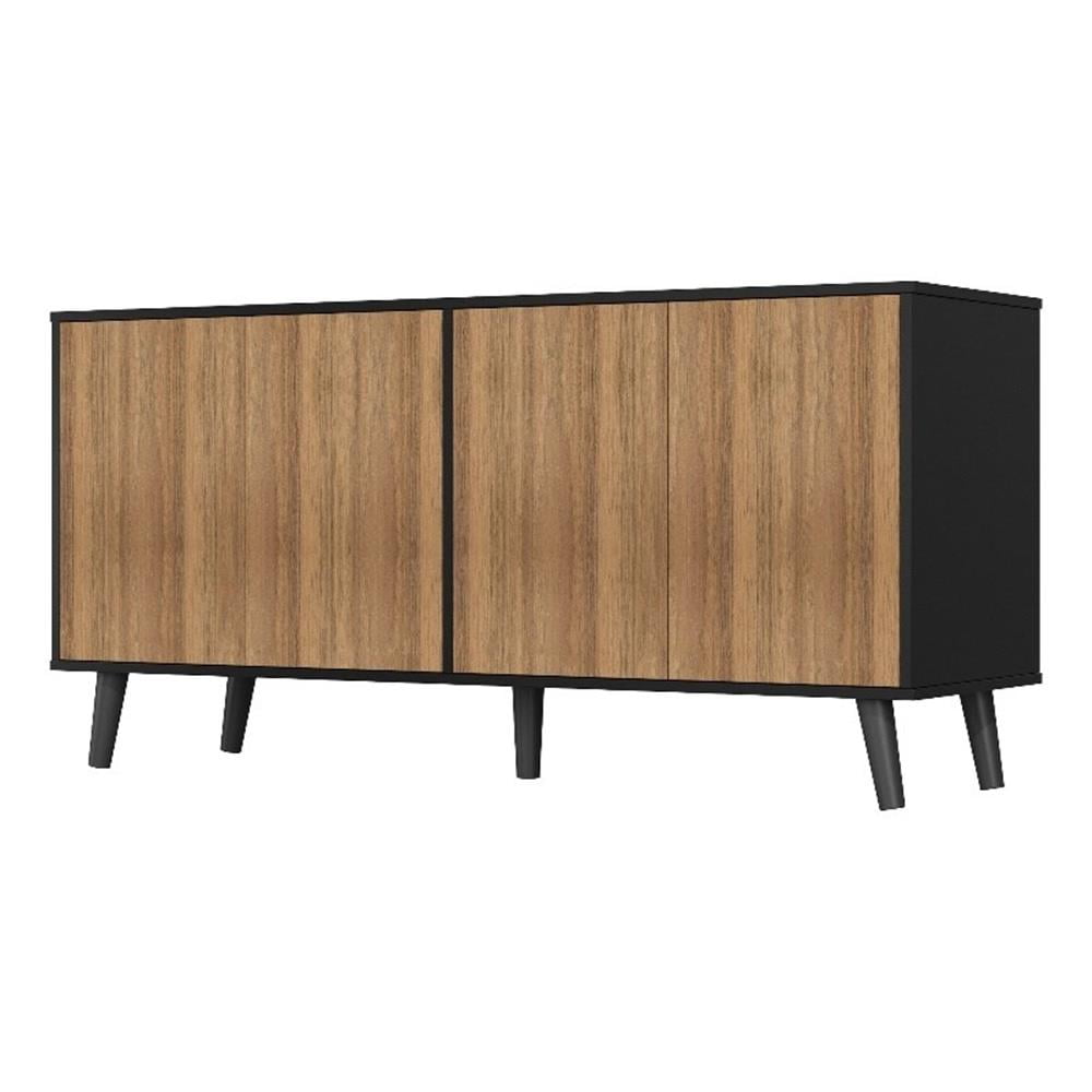Better Home Products Four Doors and Shelves Sideboard Buffet Cabinet ...