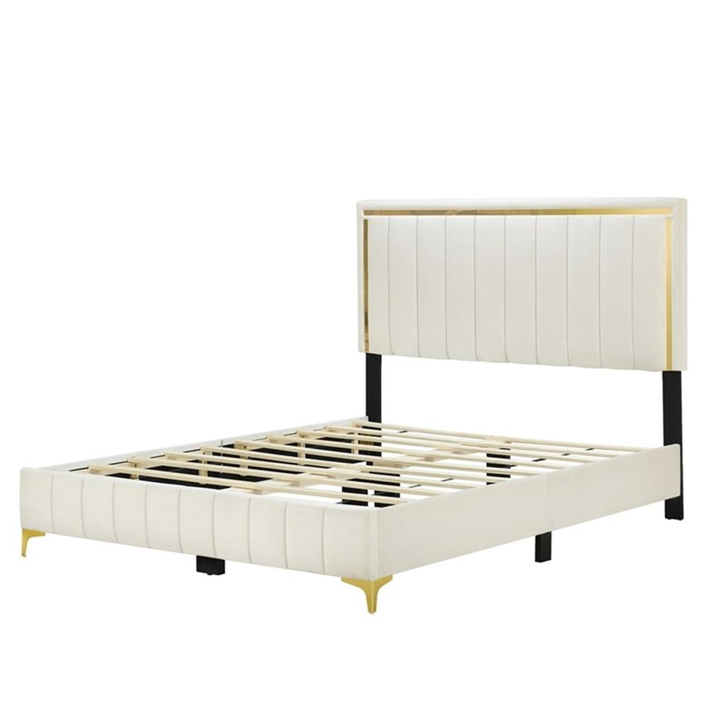 Better Home Products Monique 64.5 x 84.5" Velvet Upholstered Queen Bed ...