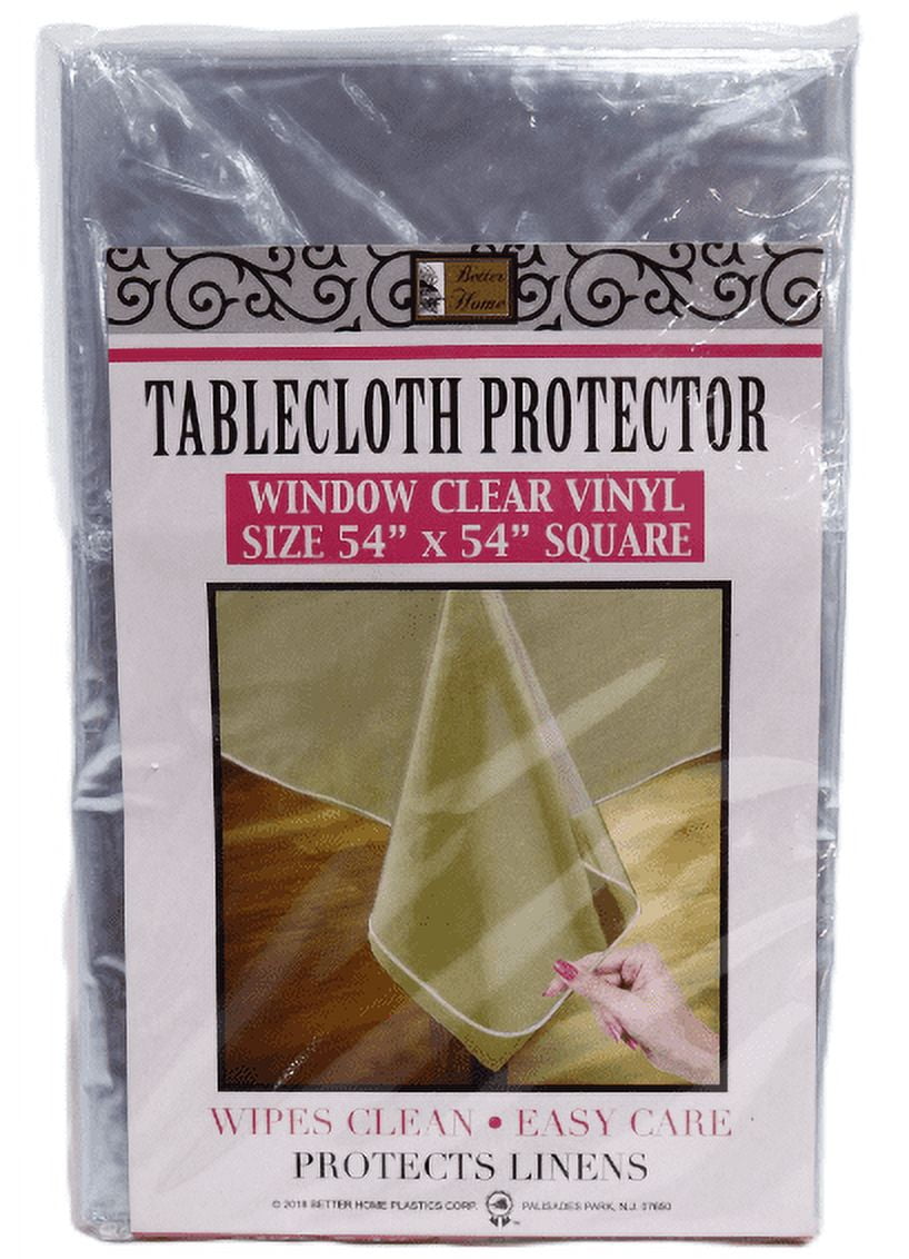 Better Home Square Clear Vinyl Tablecloth Protector - Walmart.com