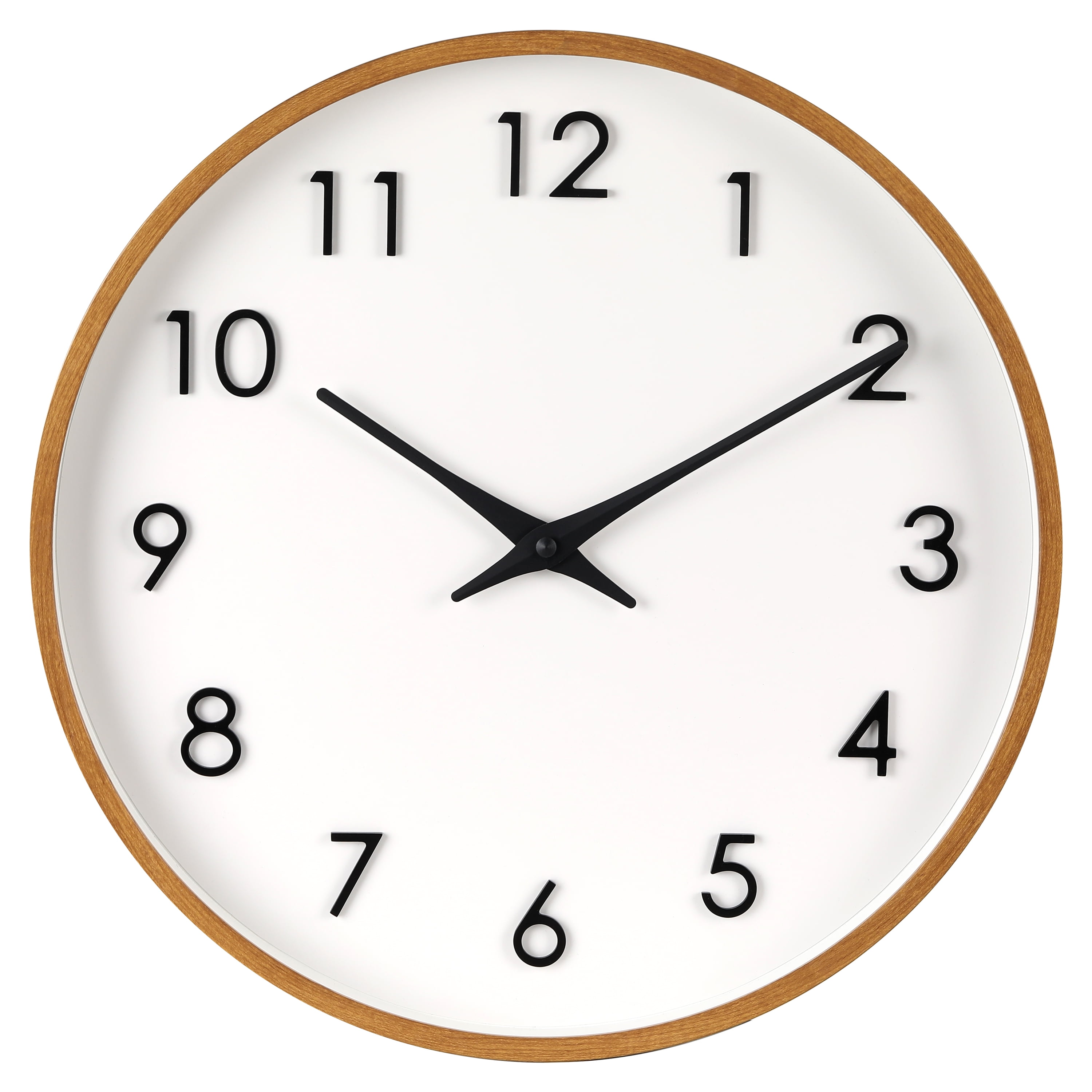 Better Homes & Gardens 20" Quartz Modern Indoor Wall Clock, Easy ...
