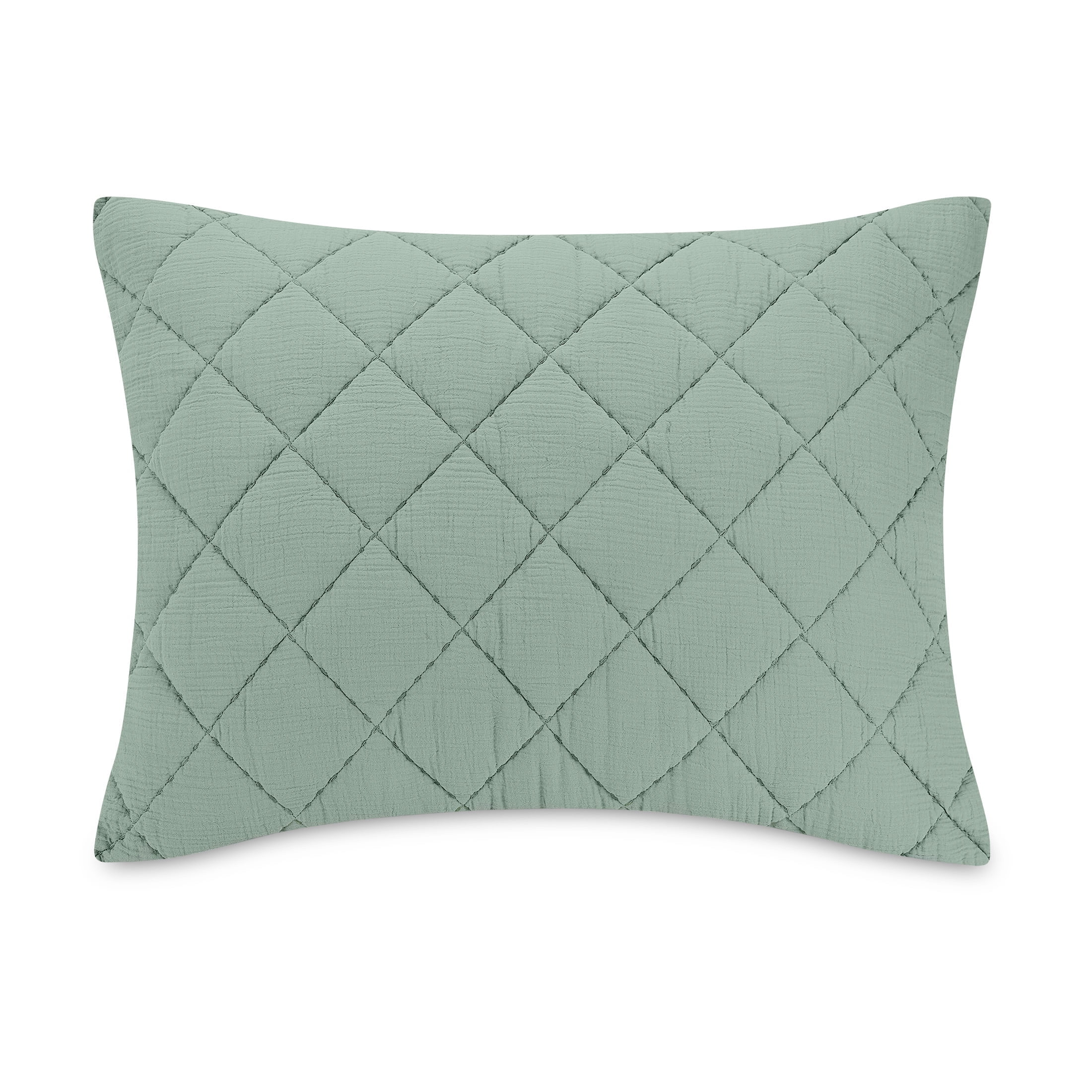Better Homes & Garden Diamond Gauze Sham, Sage, King, 2 count, All Ages ...