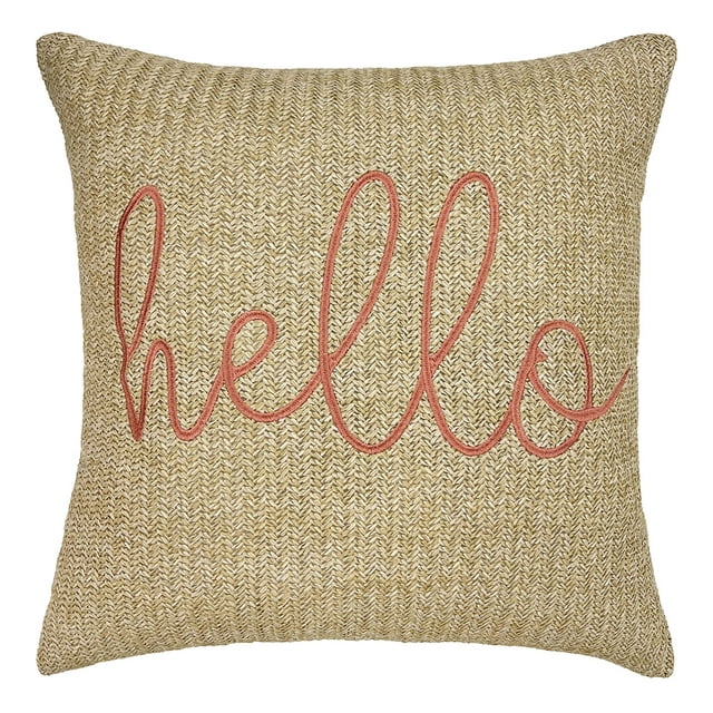 Better Homes & Garden Hello Reversible Tropical Outdoor Pillow with ...