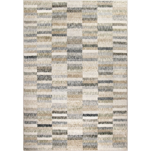 Better Homes & Garden Netural Stripe Area Rug, Grey, 7' 8" x 10' 10 ...
