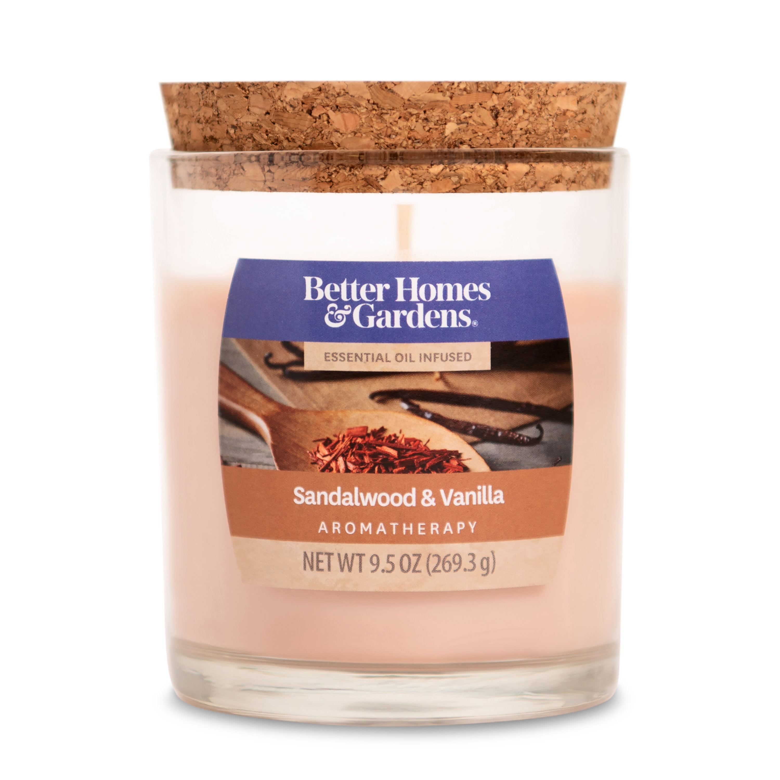 Better Homes & Garden Sandalwood & Vanilla Aromatherapy 9.5oz Jar ...