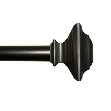 Better Homes & Gardens 1 in. Whitewashed wood Poly Single Curtain Rod ...