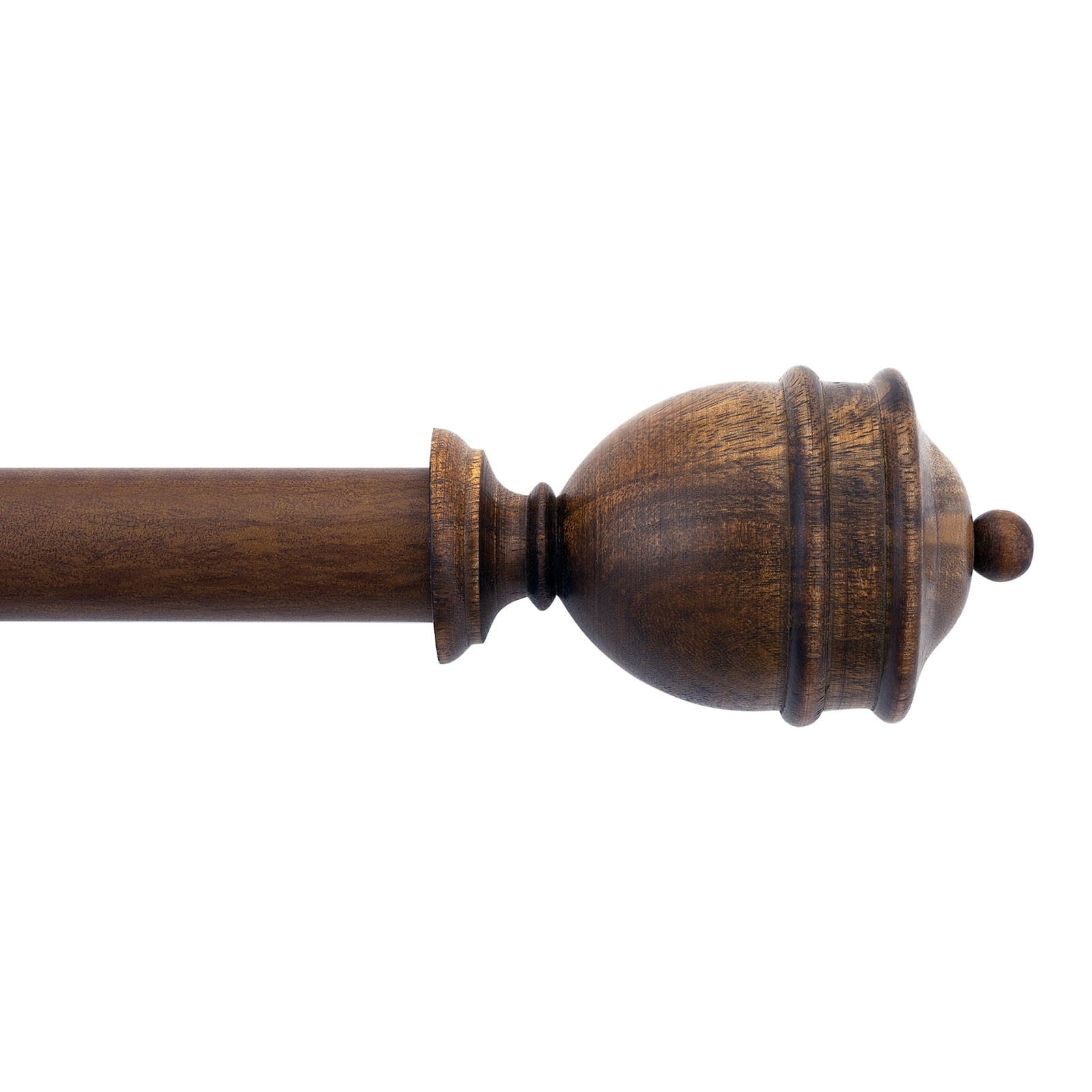 Better Homes & Gardens 1 Inch Adjustable Wooden Curtain Rod 42 to 120 ...