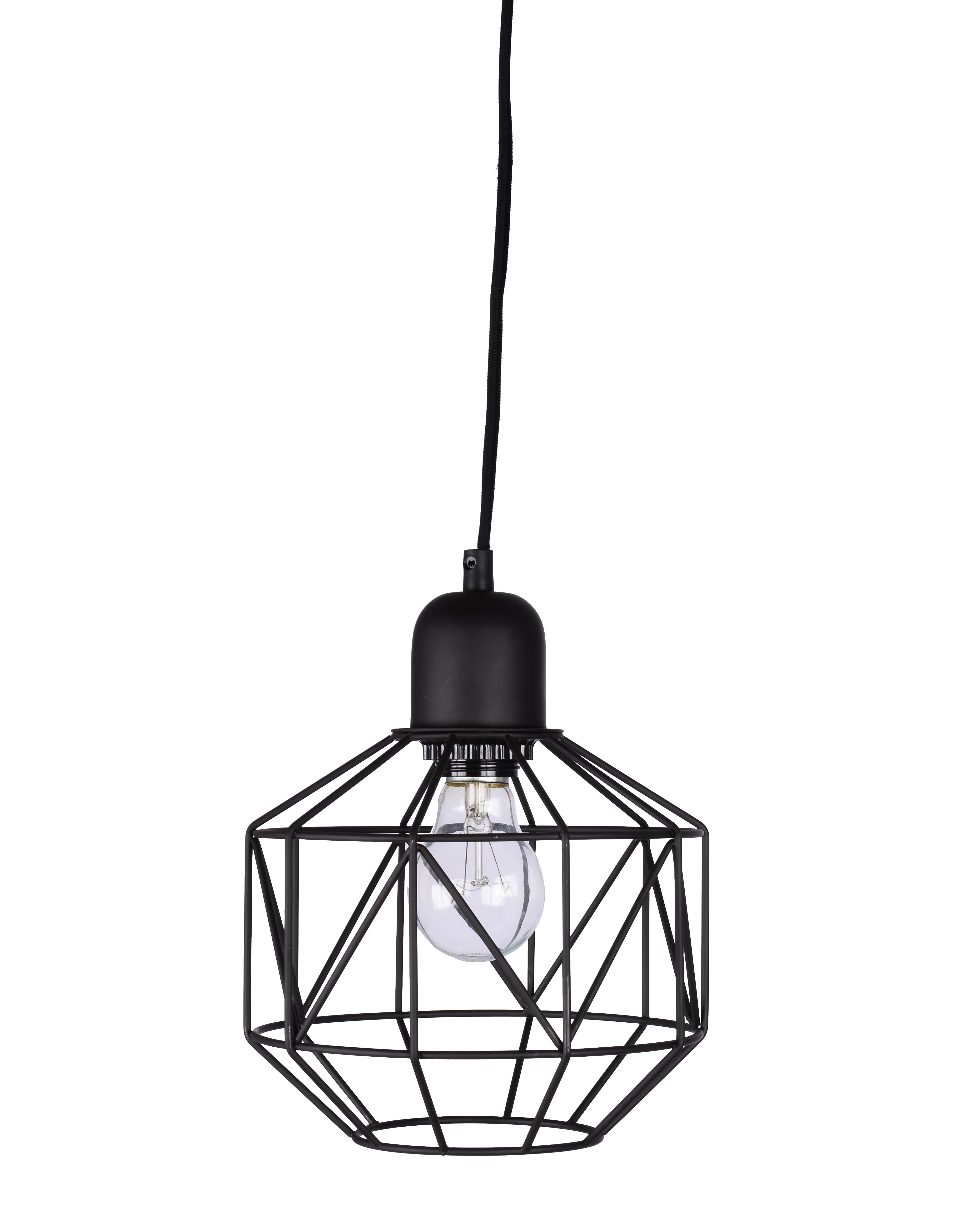 Better Homes & Gardens 1-Light Bronze Metal Cage Swag Pendant Light ...