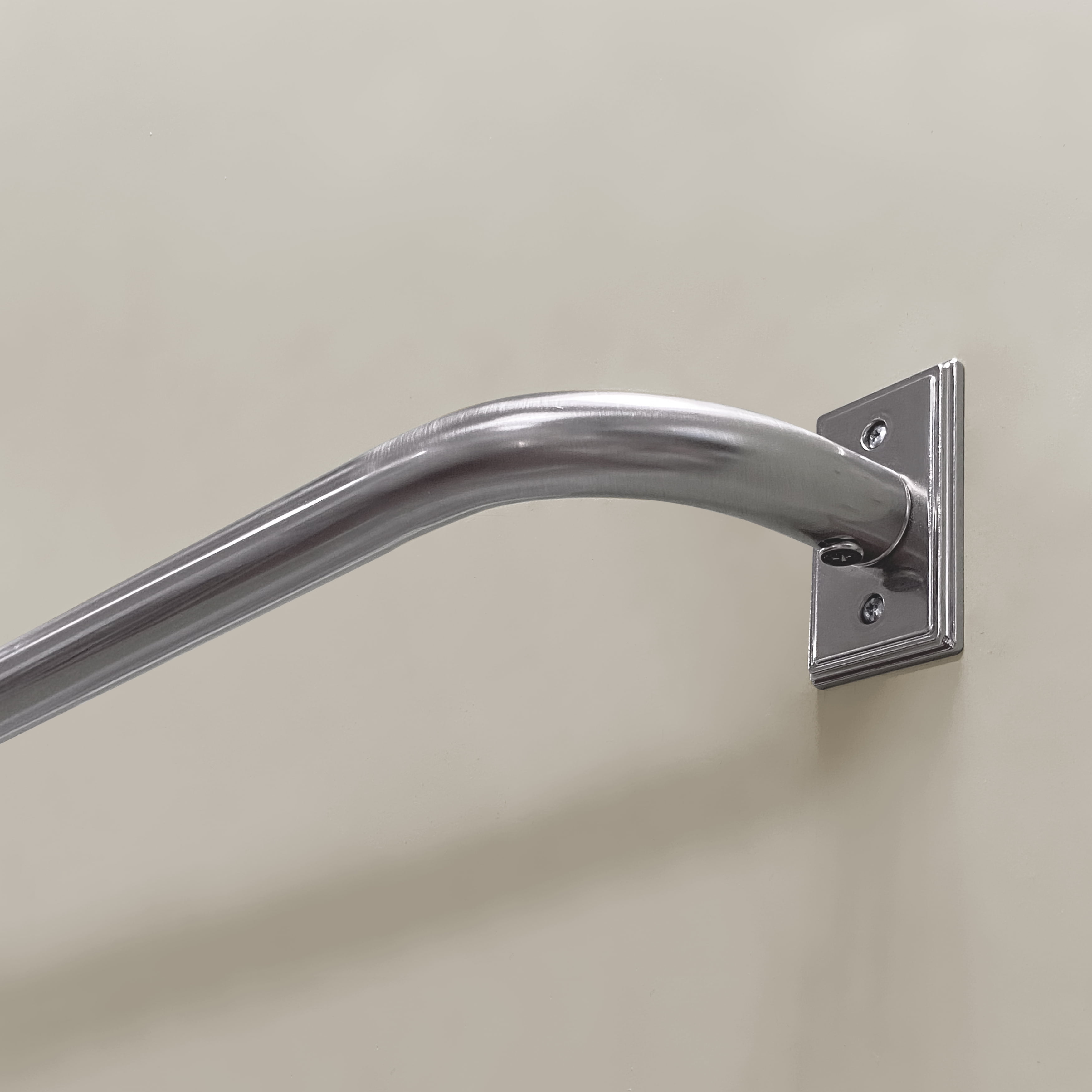 Better Homes & Gardens 1” Metal French Wrap Curtain Rod, Brushed Nickel ...