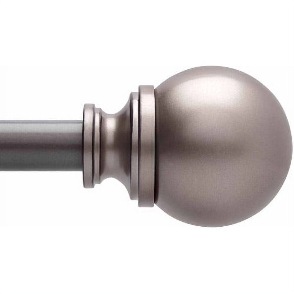 Better Homes & Gardens 1" Pewter Boule Adjustable Curtain Rod Set 36 ...