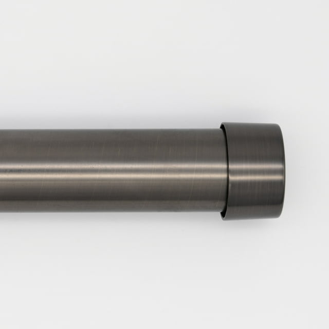 Better Homes & Gardens 1" Plated Pewter Simple Cap, 42" to 120" Width ...