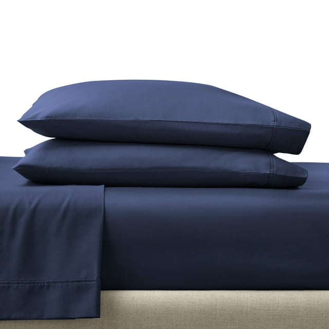 Better Homes & Gardens 300 Thread Count Blue Cove Cotton Sateen Sheet ...