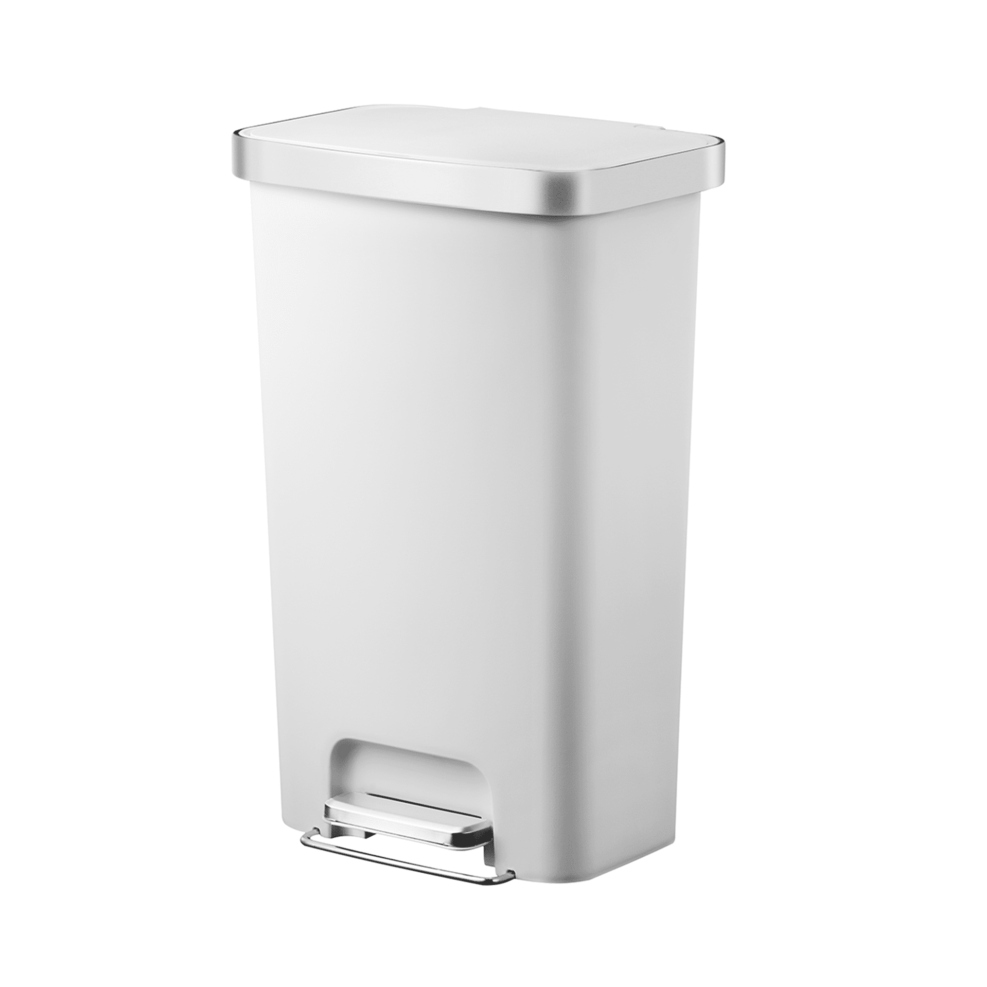 Better Homes & Gardens Kitchen Trash Can, 11.9 Gallon Plastic Step ...