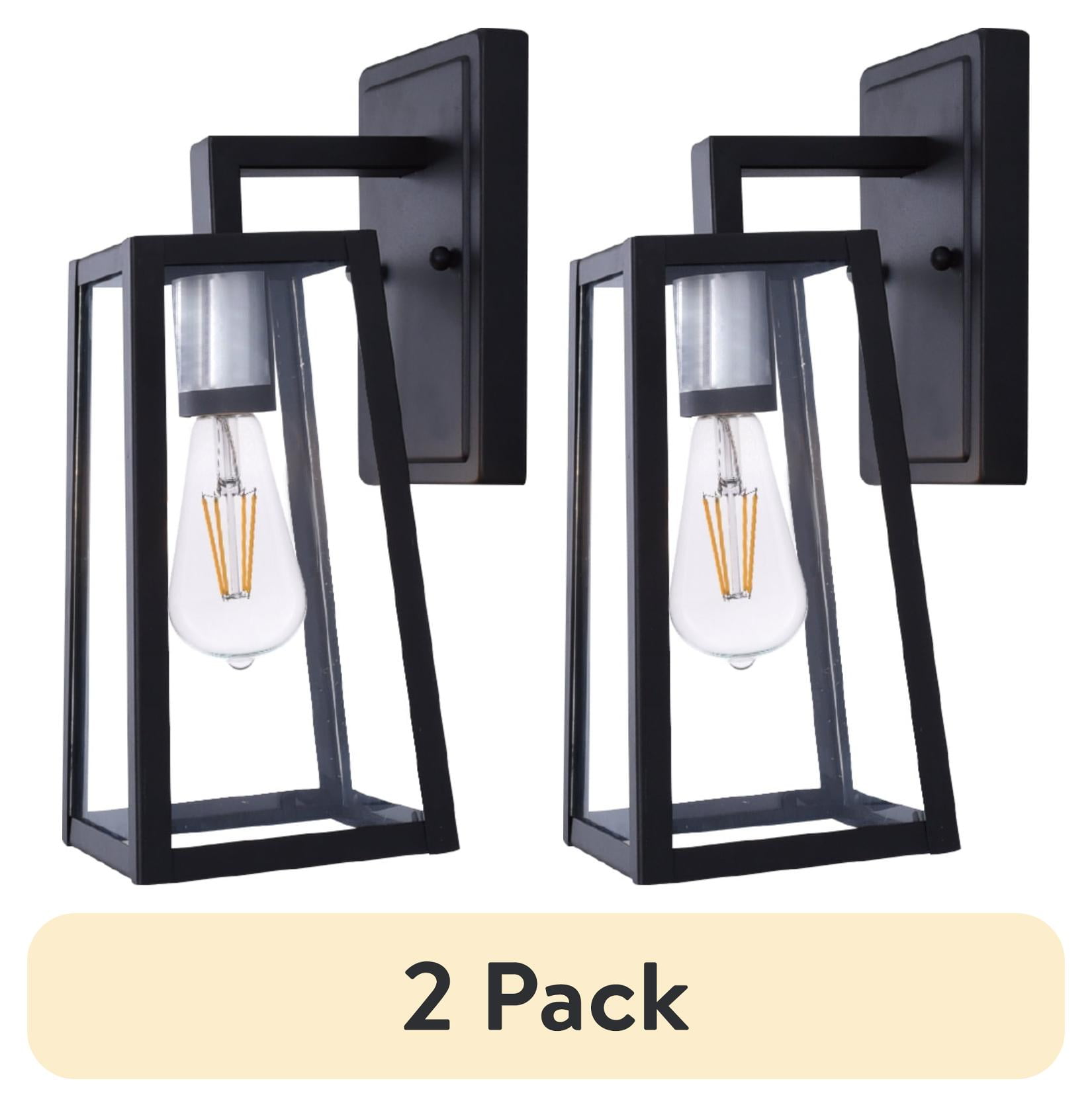 (2 pack) Better Homes & Gardens 12.5"H Bronze Classic Outdoor Wall ...