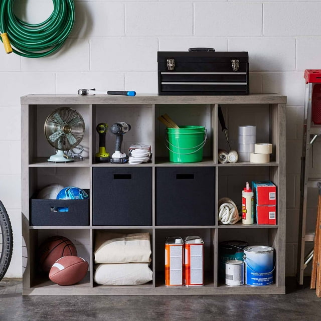 Better Homes & Gardens 12-Cube Storage Organizer, Rustic Gray - Walmart.com