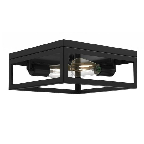 Better Homes & Gardens 12" Modern Square Flushmount Ceiling Light ...