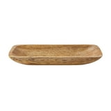 Better Homes & Gardens 12" x 6" Hand Carved Wood Tray - Walmart.com