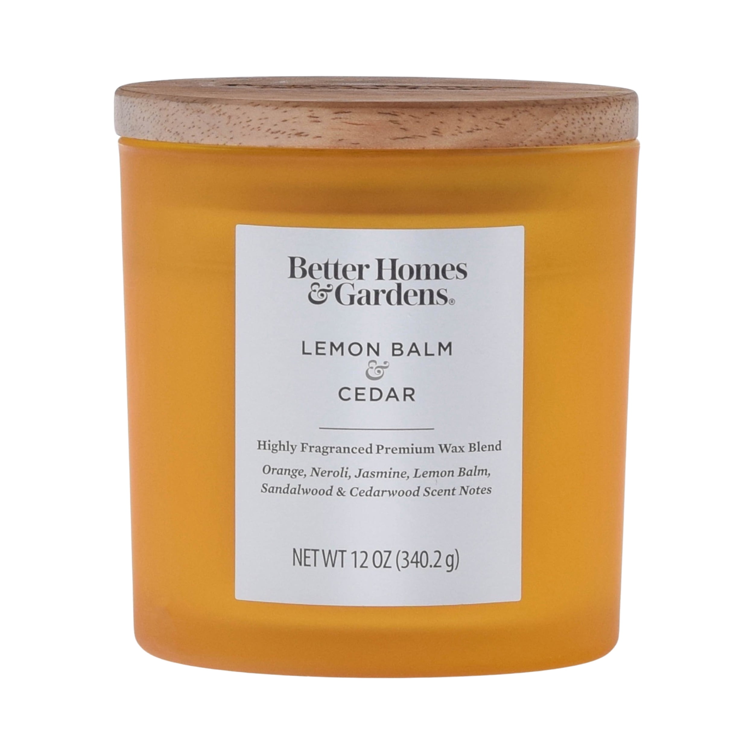 Better Homes & Gardens Lemon Balm & Cedar 12oz 2-Wick Scented Candle ...