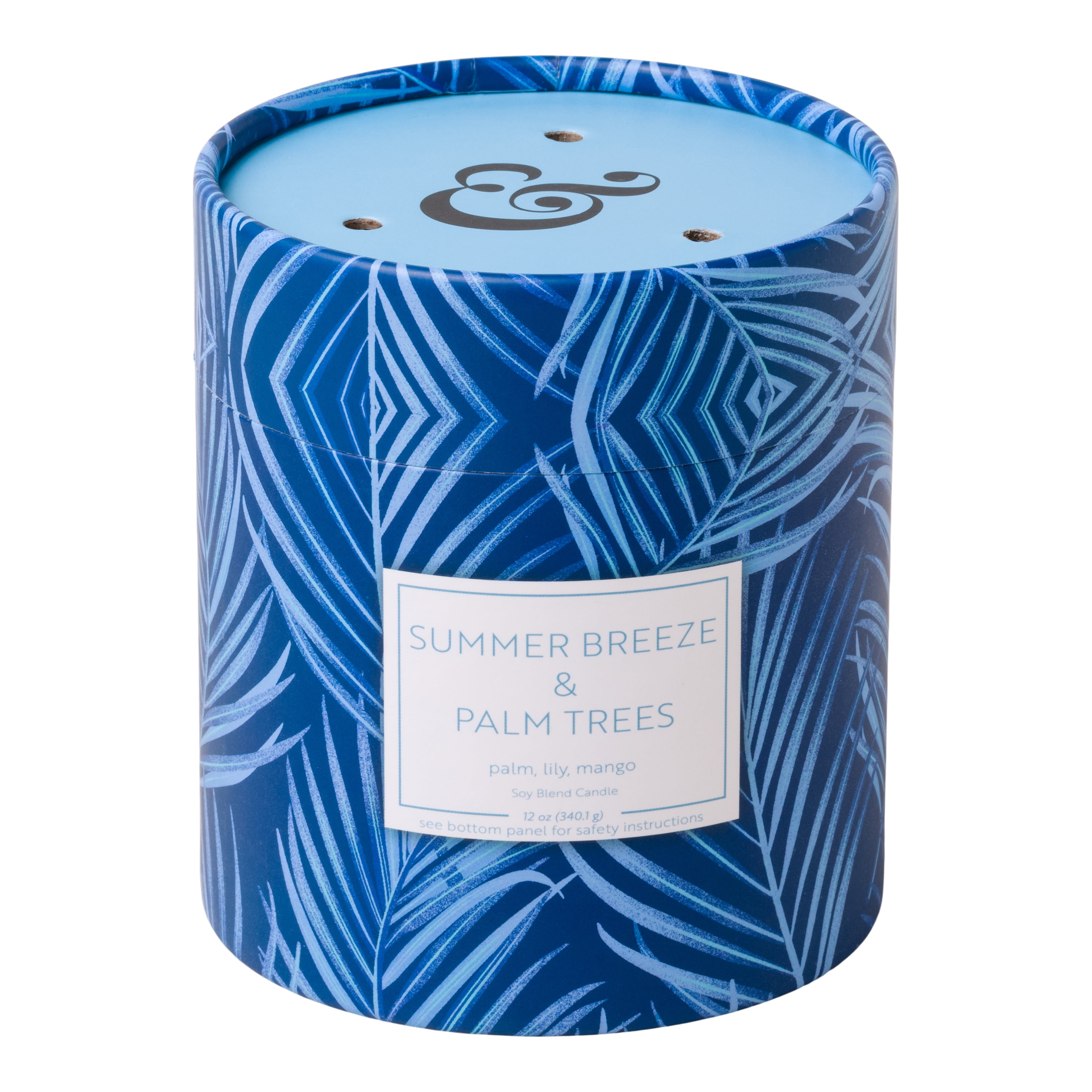 Better Homes & Gardens 12oz Summer Breeze Palm Trees Candle - Walmart.com