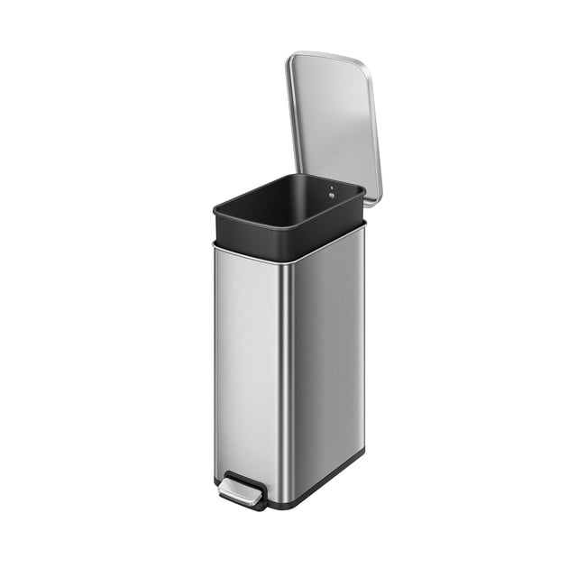 Better Homes & Gardens Kitchen Trash Can, 13.2 Gallon Stainless Steel ...