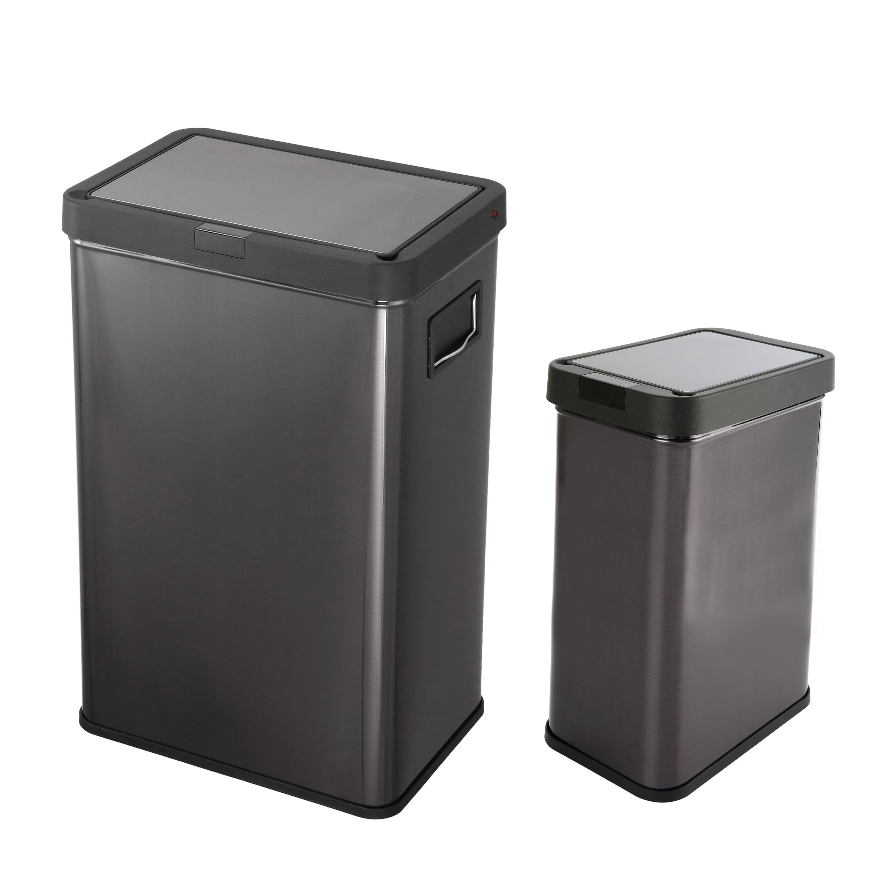 Better Homes & Gardens 13.7 gal & 3.17 gal Sensor Kitchen Trash Can Set ...