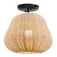 Better Homes & Gardens 13" Nature Woven Semi Flush Mounted Ceiling ...