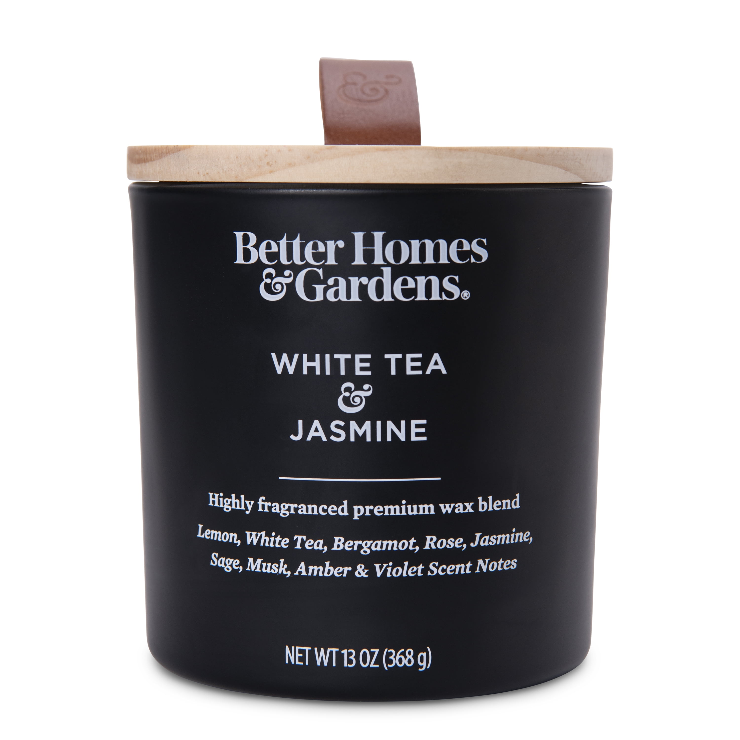 White Tea & Jasmine Wooden Wick Candle - Walmart.com