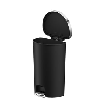 Better Homes & Gardens Slim Kitchen Trash Can, 10.5 Gallon Plastic Step ...