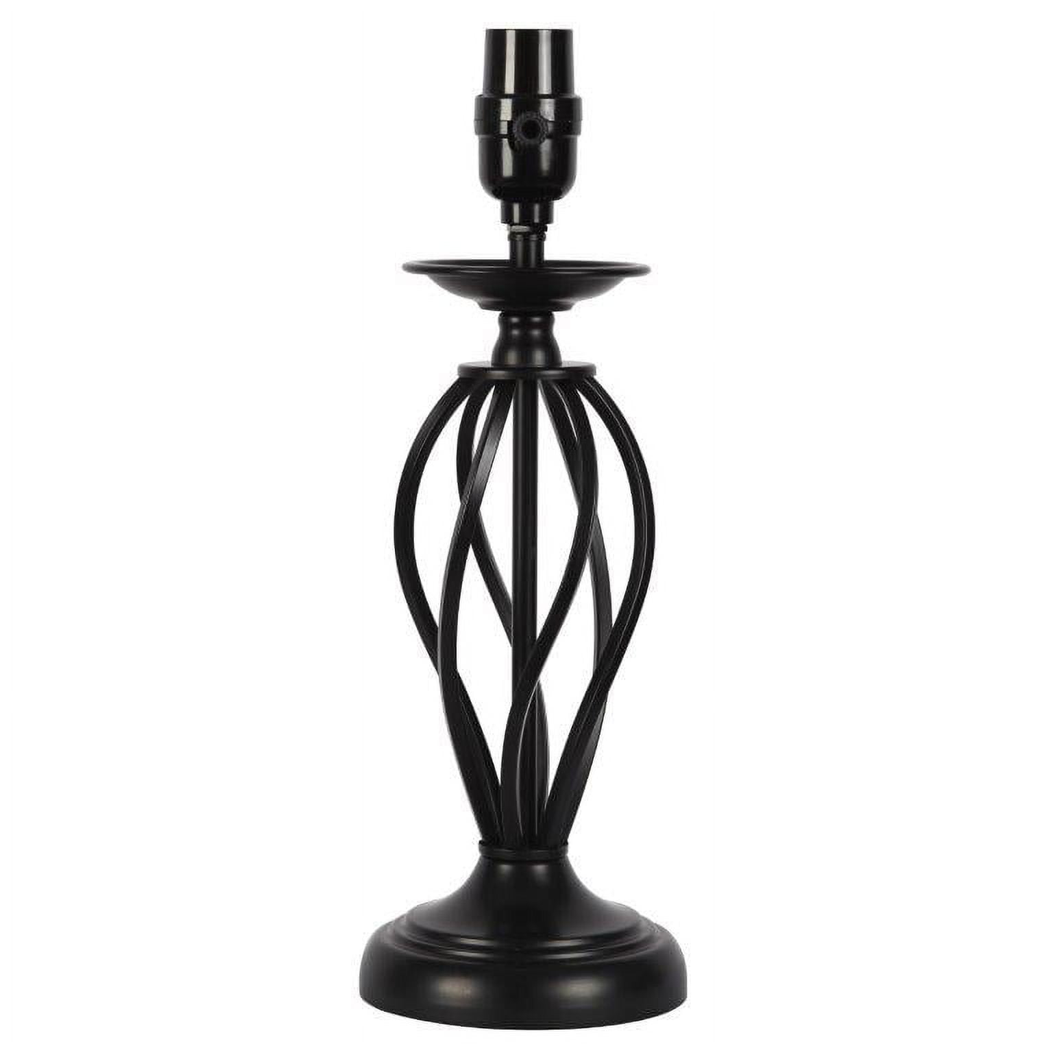 Better Homes & Gardens Black Metal Cage Accent Lamp Base, 14 Inch ...