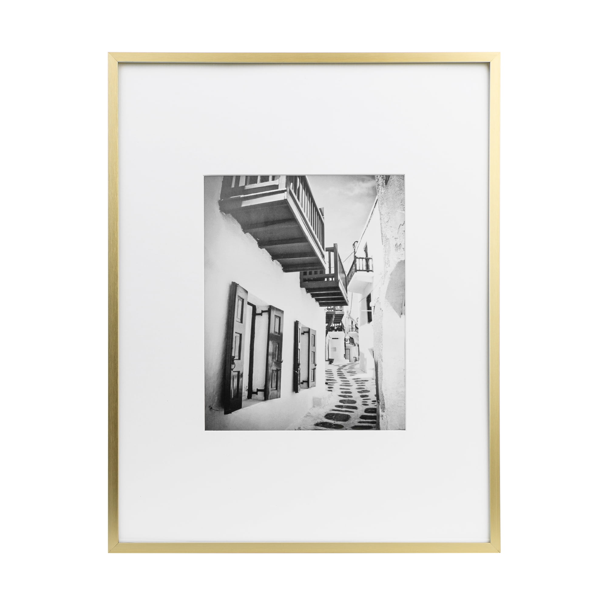 Better Homes & Gardens Gold Gallery Picture Frame 14x18 with 8x10 Matte ...