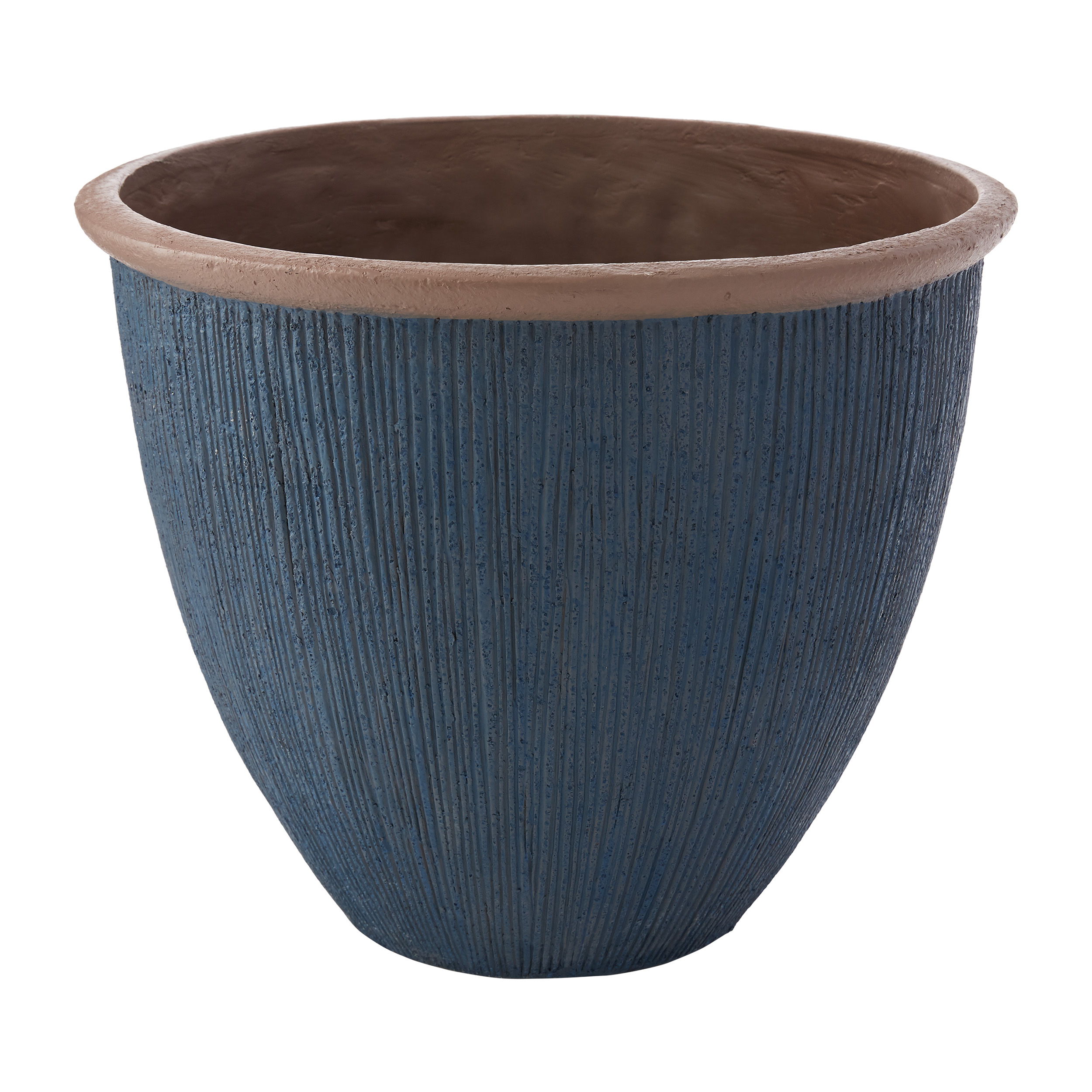 Better Homes & Gardens 15” x 15” x 12.3” Lunders Navy Blue Resin ...