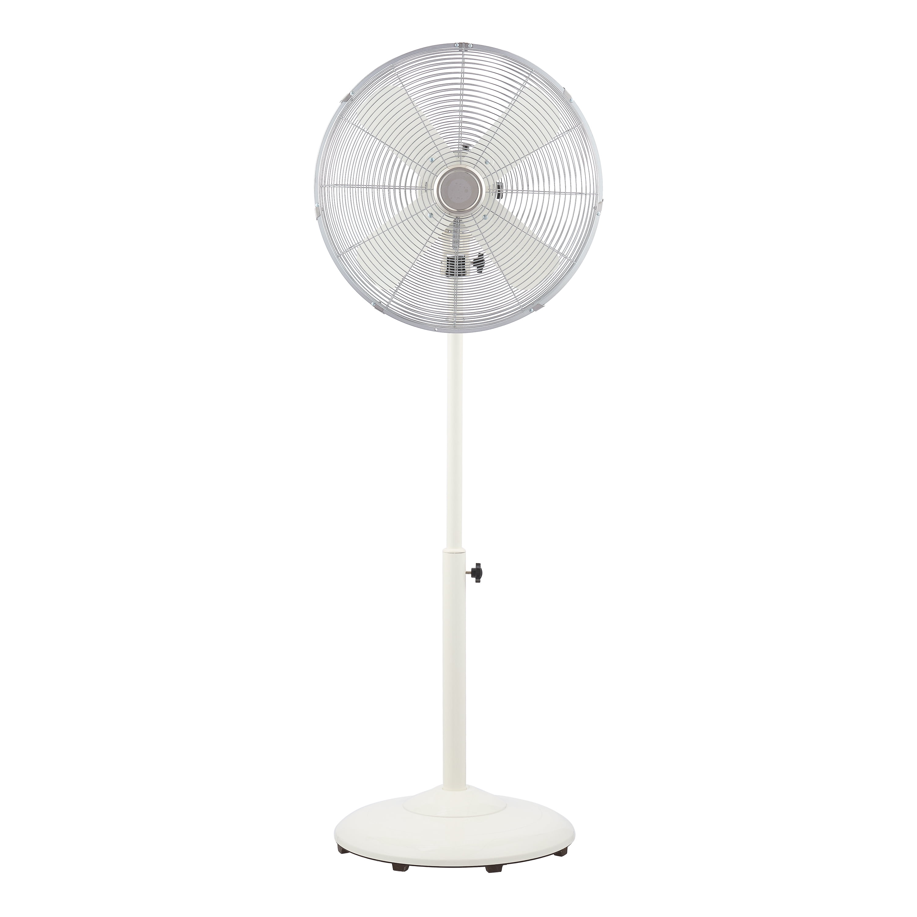 Better Homes & Gardens 16" 3-Speed Retro Metal White Adjustable Height ...